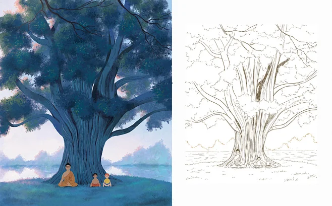 ILLUSTRATION Picture book Ryan G. Van Cleave Tree Witness witnesstrees-花瓣网