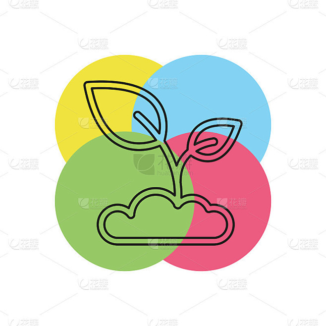 Seedling vector icon