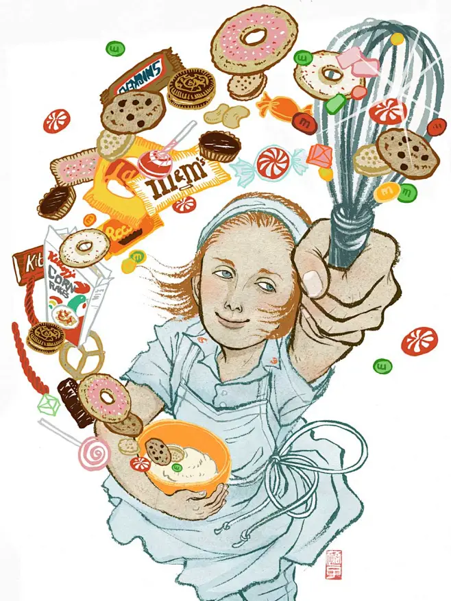 CHOW.COM chef portraits : illustrated three chefs for CHOW.COM\'s ...