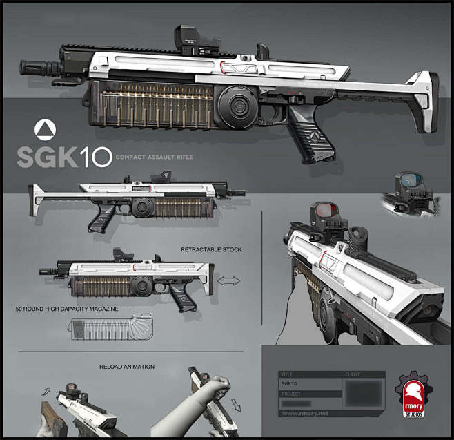 Star Citizen - laser rifle, Kris_be0055ad