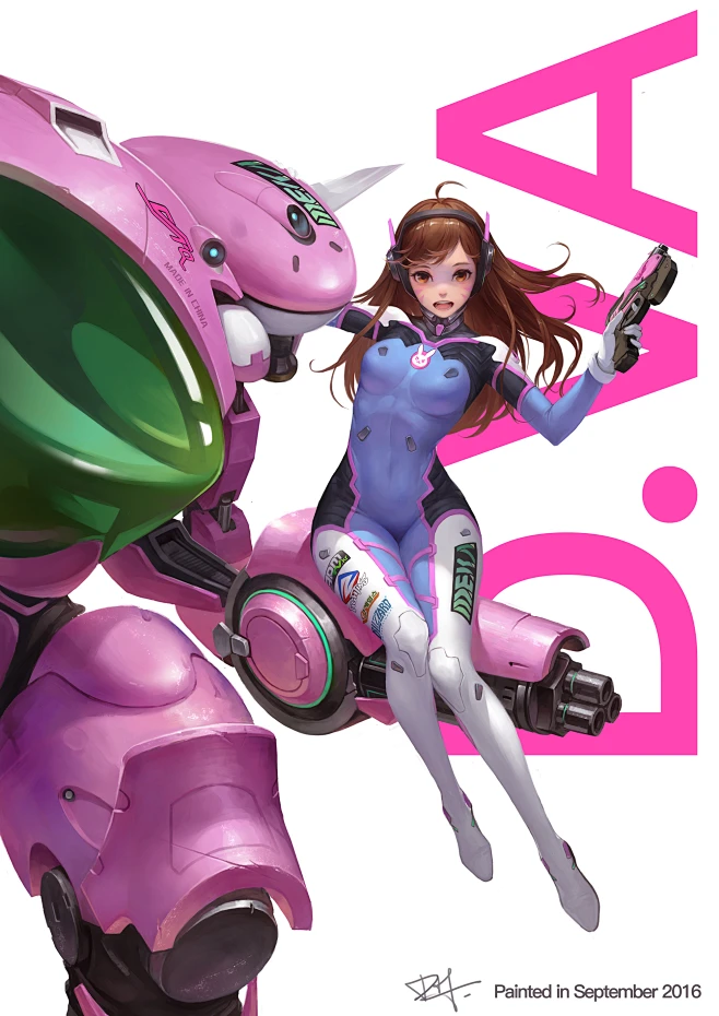 Overwatch——D.VA-花瓣网