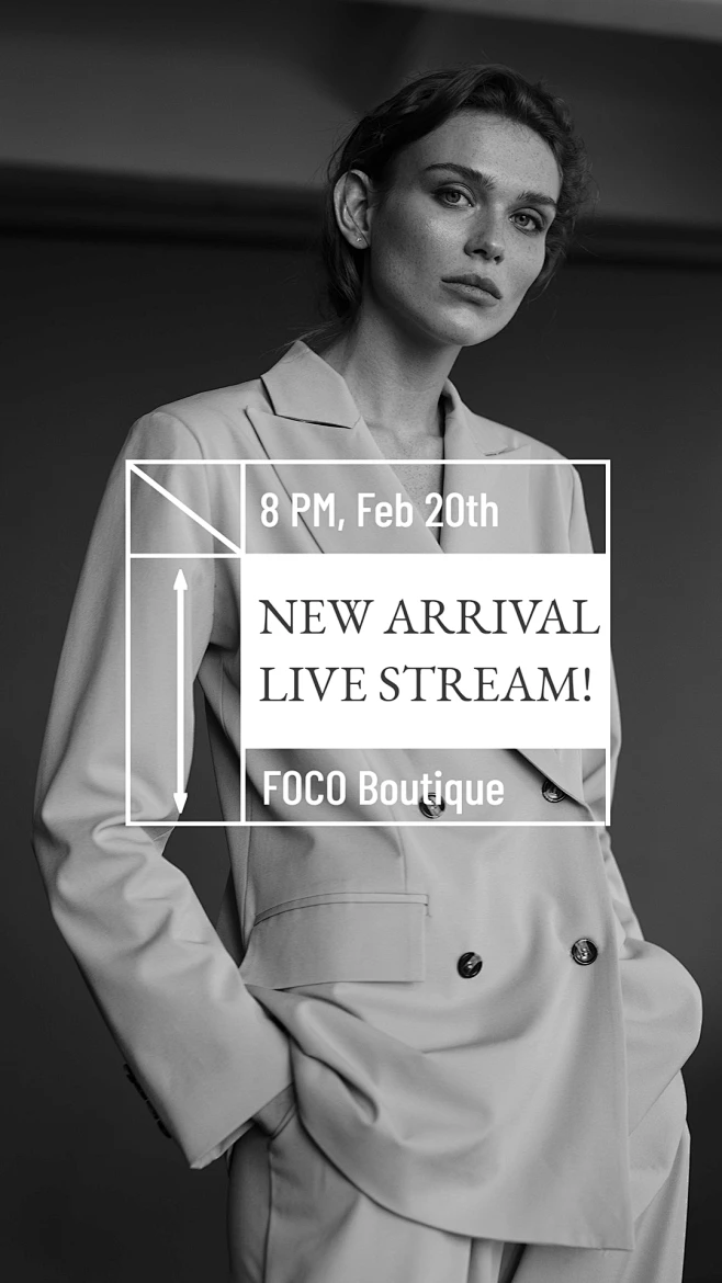 White Form ELement Fashion Women's Clothing Store New Arrival Advance Notice Ecommerce Story素材-花瓣网