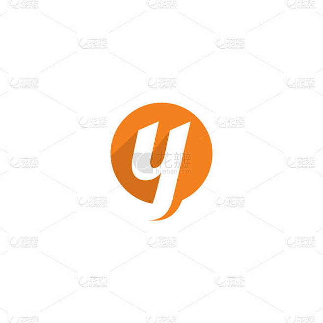 Y标志设计。字母Y向量。YIcon模板