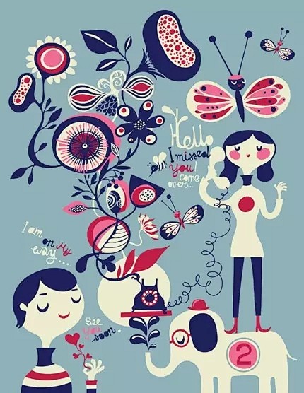 乌克兰插画师Helen Dardik：拥抱童趣，快乐膨胀