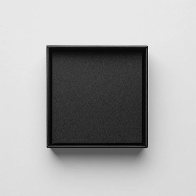 sallyspark_a_black_cardboard_square_jewellery_box_mockup_empty ...