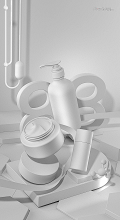 C4D场景白模-花瓣网|陪你做生活的设计师 | 【68Design】