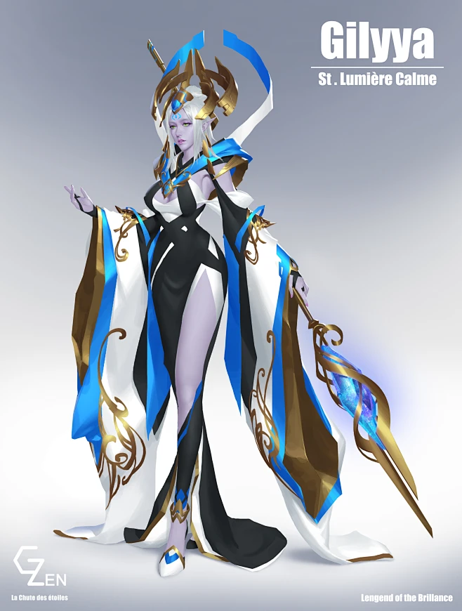 姬妮雅·幽谧圣光设定 古今秋 G-ZEN-花瓣网