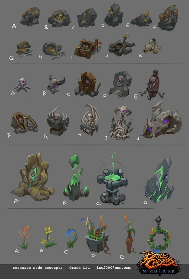 Battle Chasers: Night War | Crafting | 2D/3D, Grace Liu : Crafting ...