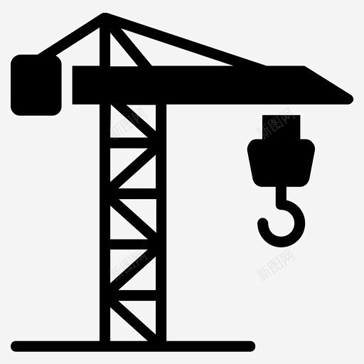 塔吊施工吊钩施工升降机图标 标识 标志 Ui图标 设计图片 免费下载 页面网页 平面电商 创意素材