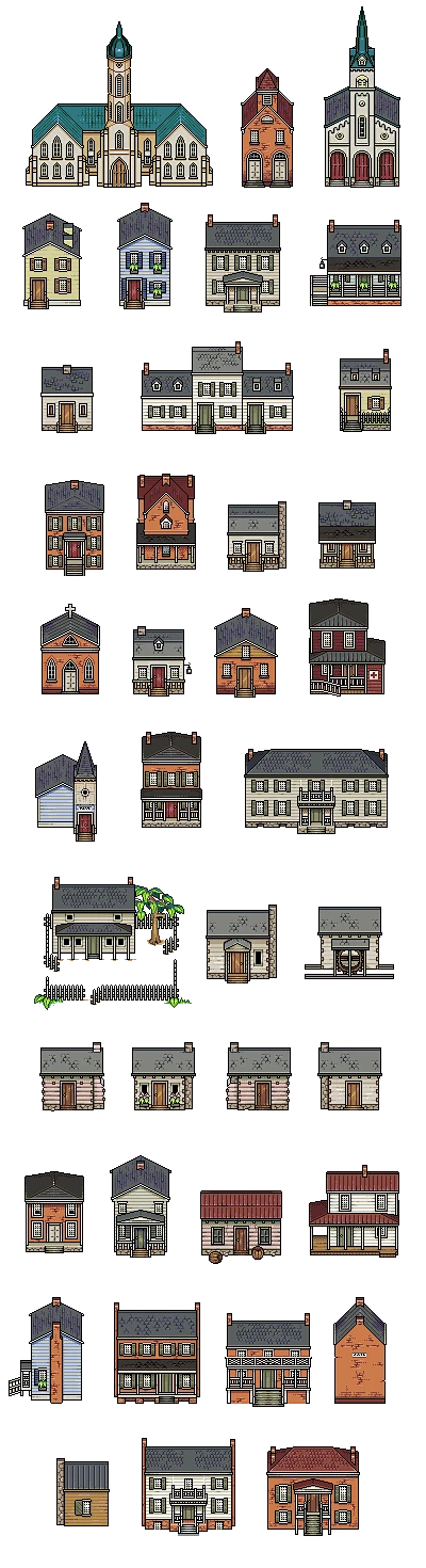 Victorian architecture - http://www.pixeljoint.com/pixelart/74803.htm-花瓣网