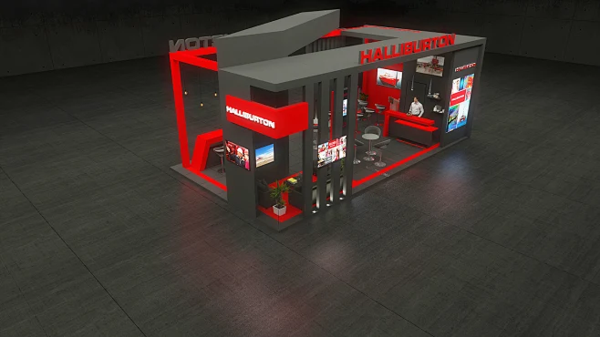 art direction booth design egyps Exhibition Design expo Gas Halliburton ...