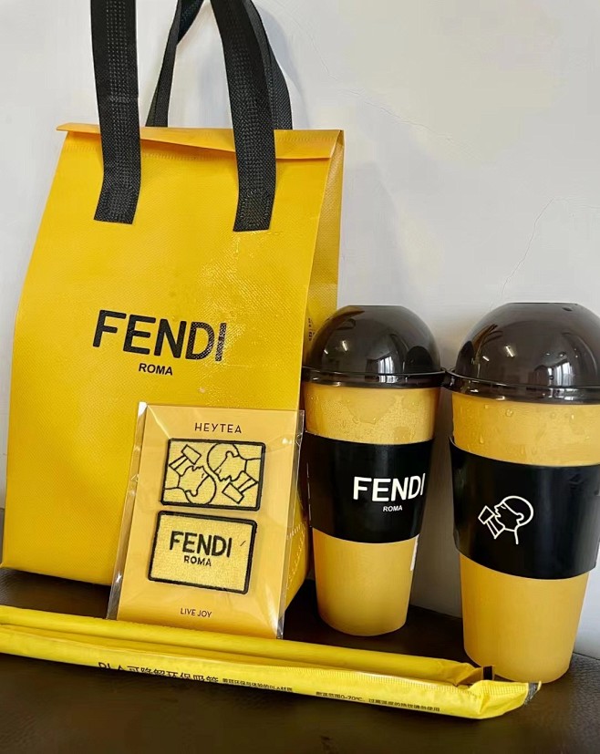 喜茶xFENDI联名-纸袋纸杯