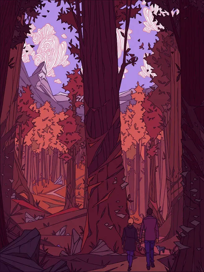 Art And Illustration, Illustrations, Landscape Illustration, Kunst ...