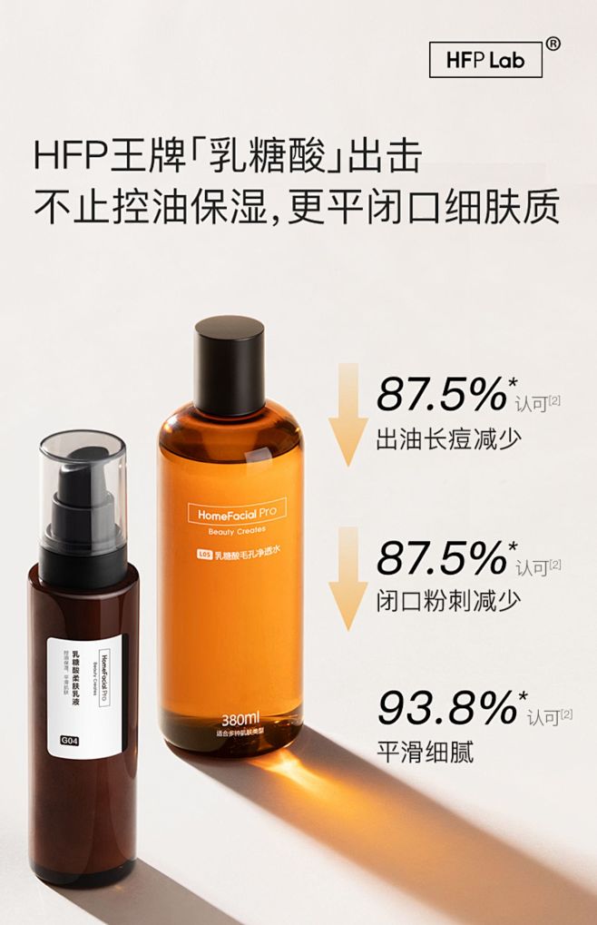 HFP乳糖酸水乳套装 春夏清爽补水保湿修护收缩毛孔护肤品男女-tmall.com天猫