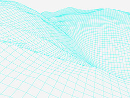 网格科技感抽象地面线条矢量元素