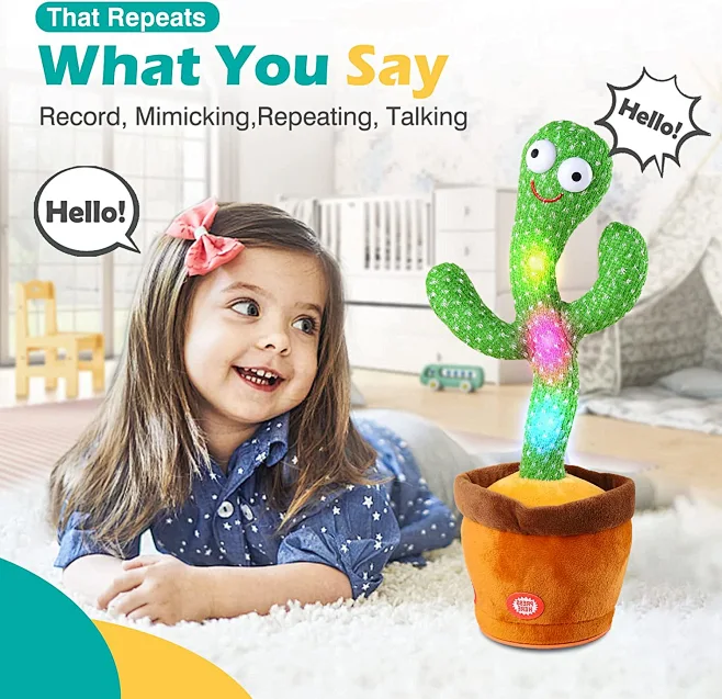 Amazon.com: Baby Toys Dancing Talking Cactus for Boys Girls,Dancing ...