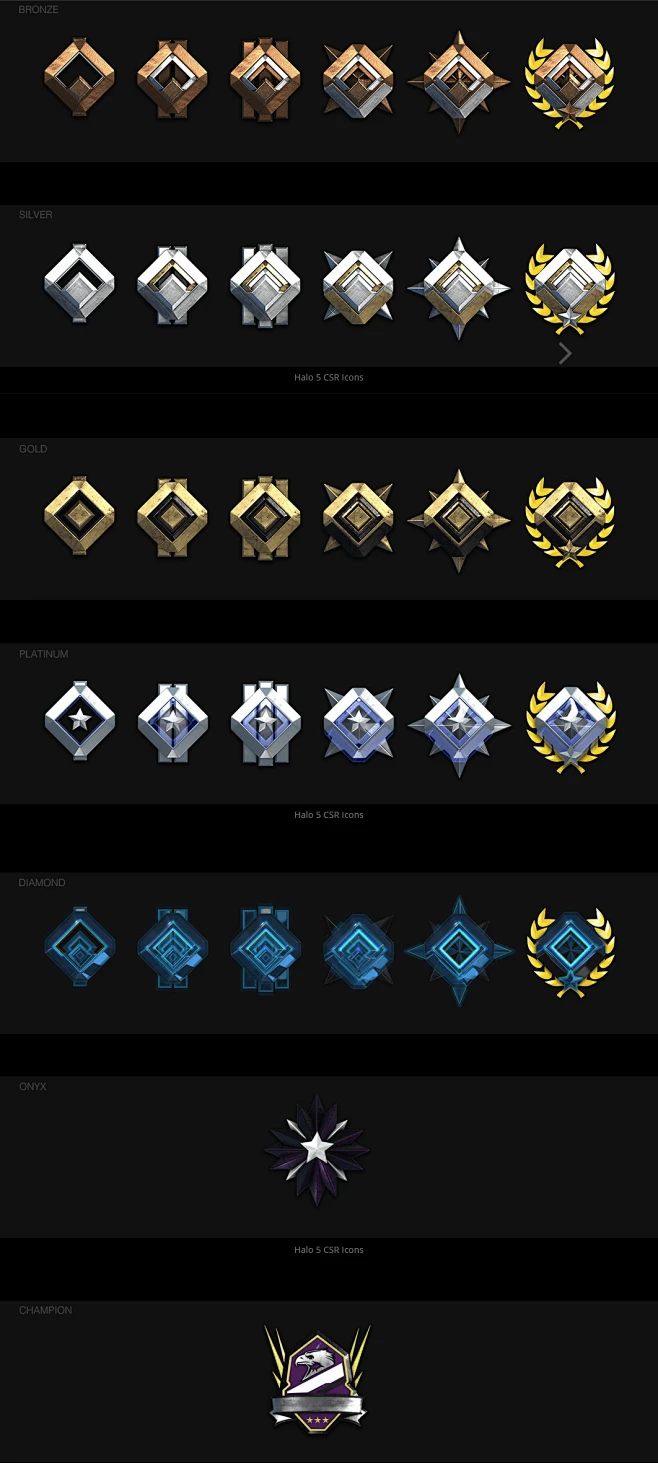 ArtStation Halo 5 CSR Icons Kevin M-花瓣网