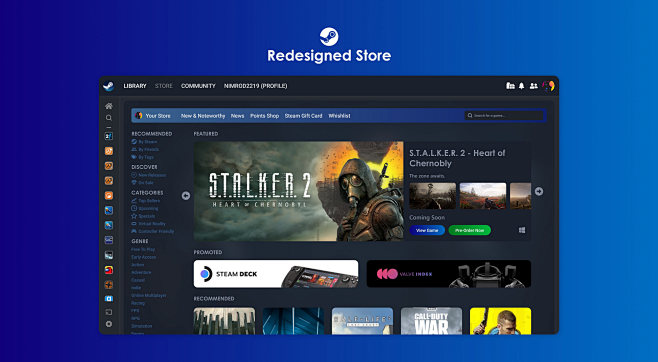 Steam UI Redesign