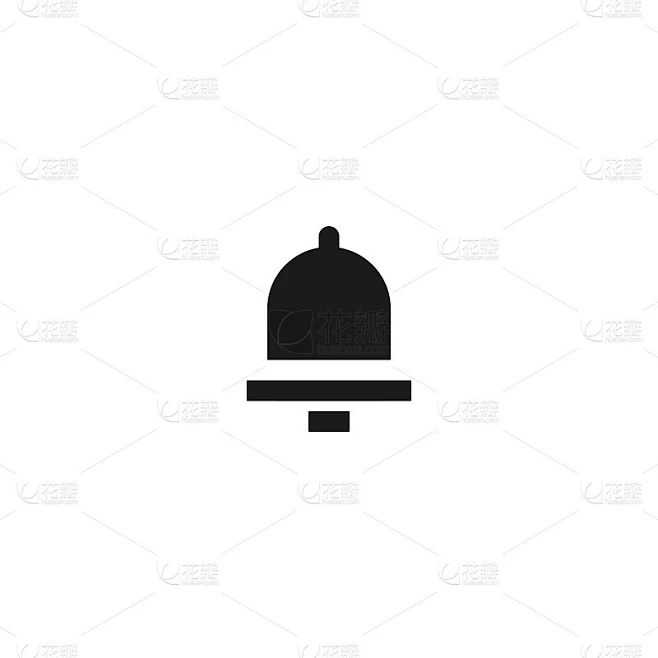 工作任务提醒图标设计钟符号。简洁洁净专业的企业管理概念矢量插画设计。素材-花瓣网