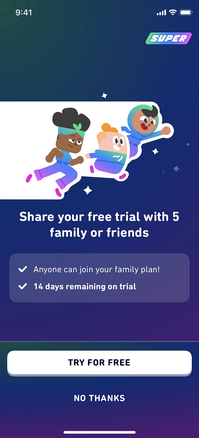 Duolingo screen-花瓣网