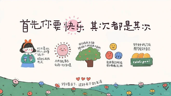首先你要开心 | 爱自己电脑壁纸|| - 小红书-花瓣网