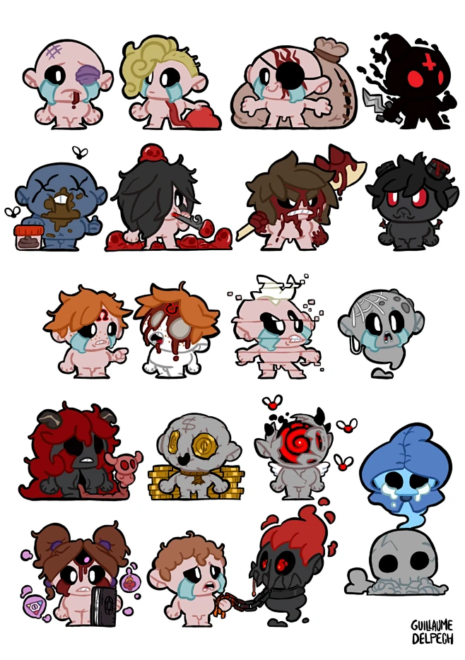 Isaac's characters V2-花瓣网