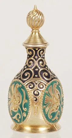 FABERGE Enamel Gum-Pot silver gilt and pan-Slavic style cloisonne ...