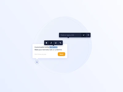 Inline Editor Toolbar UI Design ux design ui design ildiesign ux ildiko ...