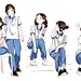 Girl crouching - Pose and drawing reference:-花瓣网