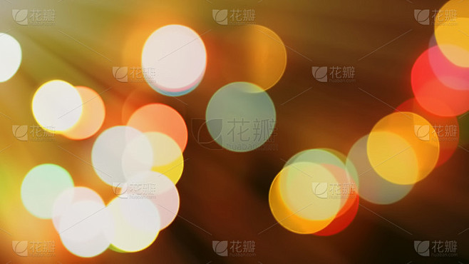 模糊的灯光使背景虚化