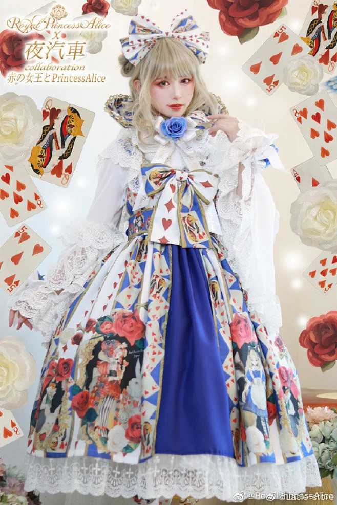 ♡New Arrival♡ RPA&夜汽車@YOGISYA 插画合作款 赤の女王とPrincess Alice 爱丽丝与红皇后的故事 黑夜与 ...