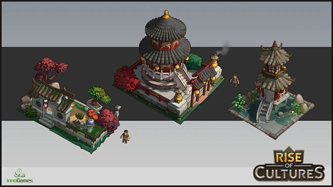 {游戏系列}美国 Rise of Cultures 文明崛起（UI,角色，场景）中国-花瓣网