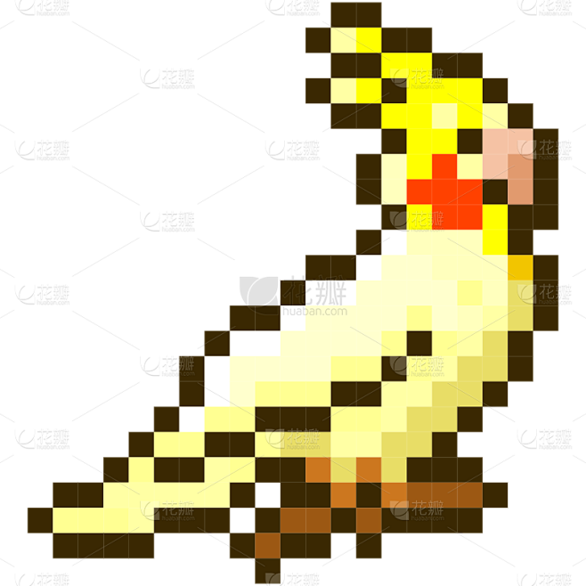 Parrot Pixel Sticker