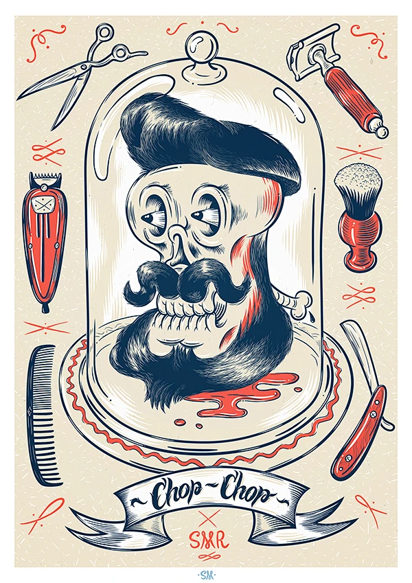 Chop-Chop poster : Poster for Chop-Chop barbershop-花瓣网