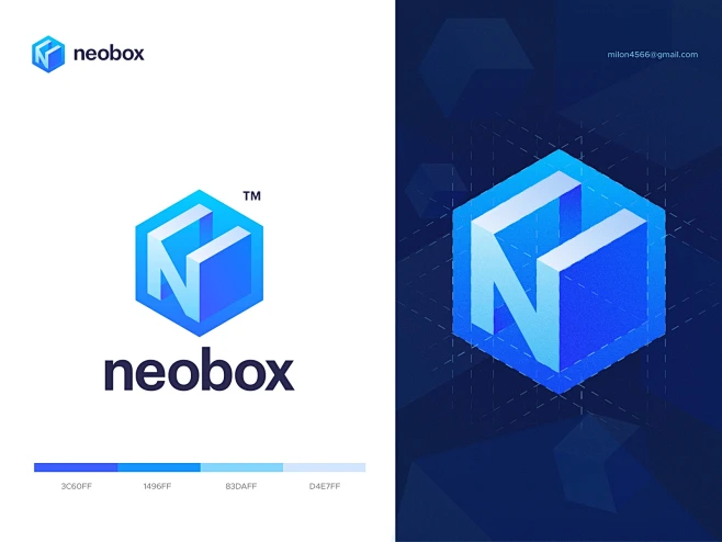 Neobox (3d logo concept)-花瓣网