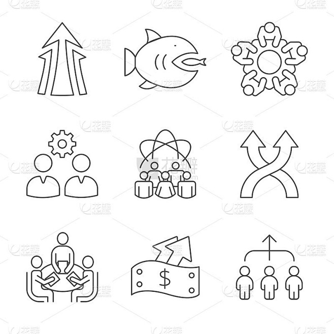 公司合并在一起，一个收购了其他的标志