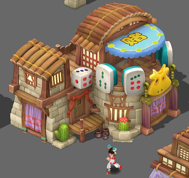 一套中国风Q版场景PSD-PSD专区-微元素Element3ds - Powered by Discuz!-花瓣网