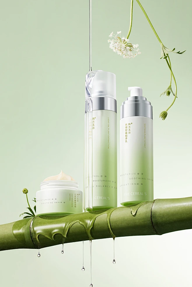 韩方 %7C 光感控油植萃水&乳&保湿霜_摄影师俊熙-ZCO_4a4b33e9-花瓣网