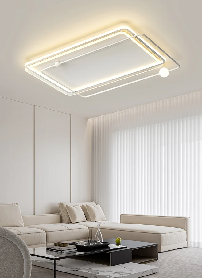 大厅客厅灯2022新款北欧简约现代长方形主灯极简led广东中山灯具-tmall.com天猫-花瓣网