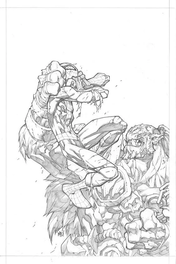 rough pencil joe mad | joe-mad-avenging-spider3-jan2012pencils: Pencils ...