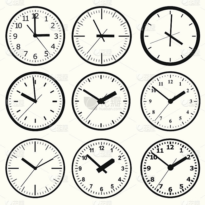 壁挂式数字时钟。