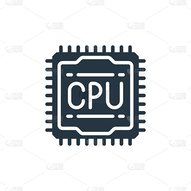cpu图标。图形化的cpu图标用于网站设计和移动，应用程序开发，打印。CPU图标从充满物联网收集孤立素材-花瓣网
