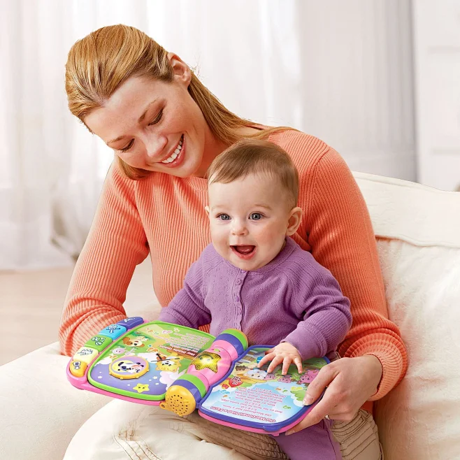 Amazon.com: VTech Musical Rhymes Book - Pink - Online Exclusive: Toys ...