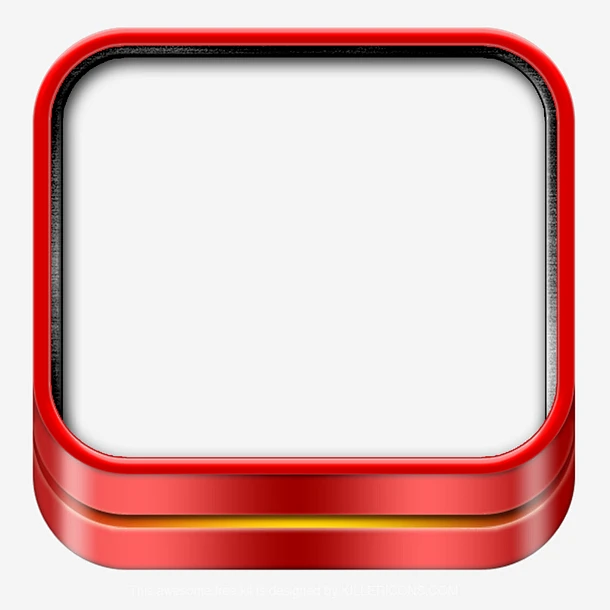 红色金属质感边框矢量图标_88ICON https://88icon.com 金属 边框 ICON 质感 高科技边框-花瓣网