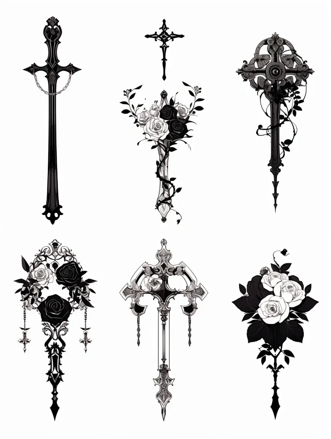 可商素材‖哥特十字架 - 小红书-花瓣网