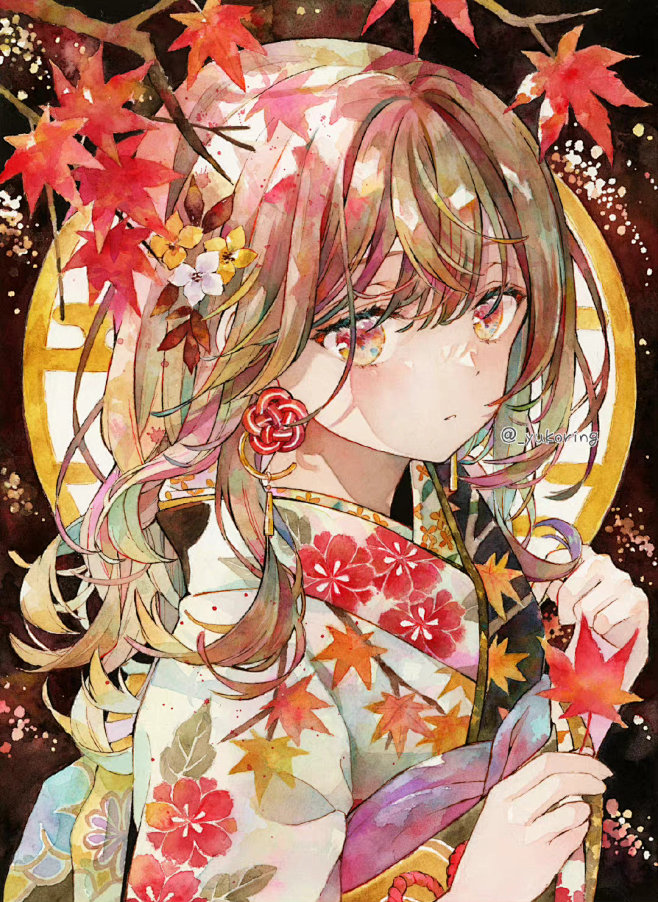 画师 | 優子鈴 | 水彩风色彩好看