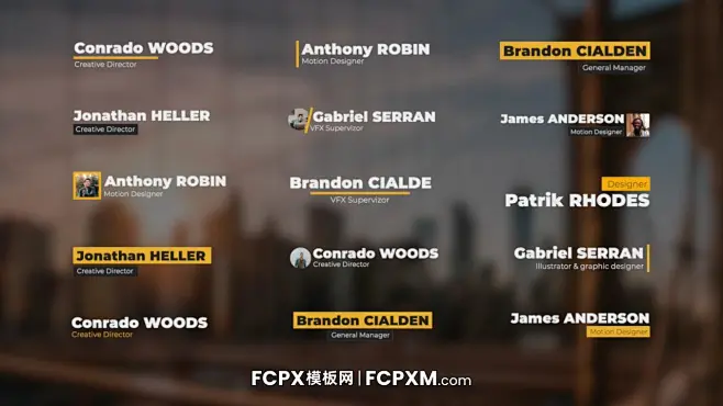 FCPX字幕模板 人物头像文字介绍字幕条FCPX模板下载-FCPX模板网-花瓣网