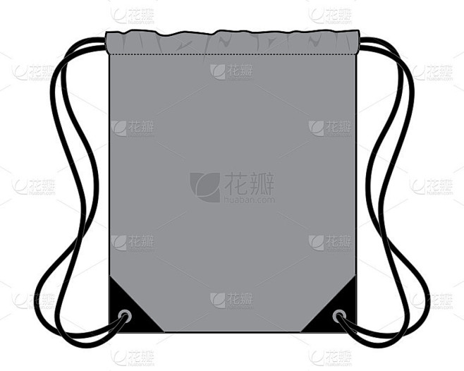 Drawstring Bag Vector for Template