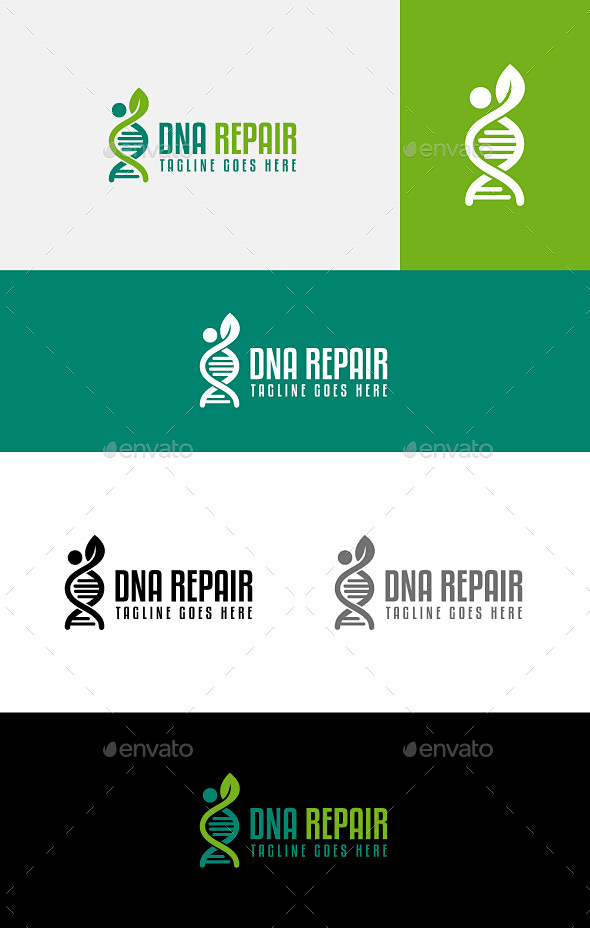DNA修复——符号标志模板DNA Repair - Symbols Logo Templates生物遗传、生物医学工程、品牌、dna,dna ...