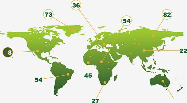 创意世界地图数据编号图免抠素材 平面电商 创意素材 png素材-花瓣网